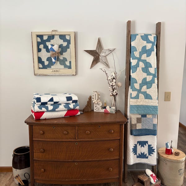 Vintage Coverlet, Antique Blanket, Woven Coverlet, Double Sided ...