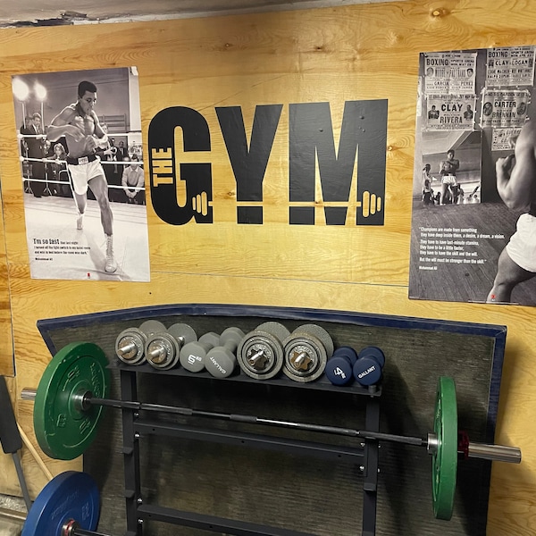 The Gym Quote Wall Sticker Art Home Decal Wallart Inspiration Gym ...
