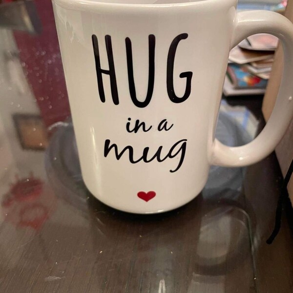 Hug in A Mug, Sending A Hug in A Mug, Get Well Friend Gift, Thinking of ...