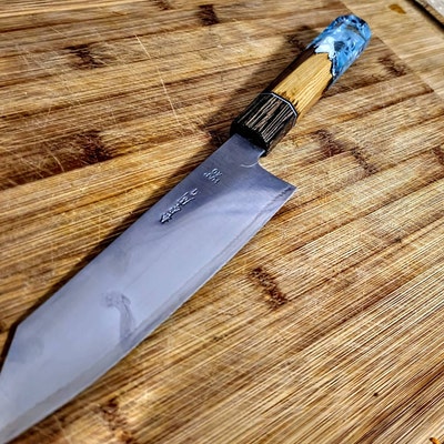 Japanese Wa Handle Octagonal Knife Handle Model: Ice Age - Etsy