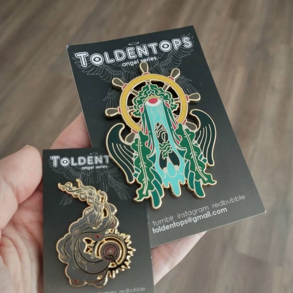 ANGEL SERIES: Drowned Guardian Enamel Pin - Etsy
