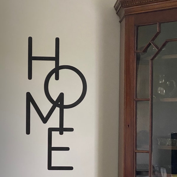Vertical Home Sign | Metal Home Sign | Entryway Wall Decor | New Home ...