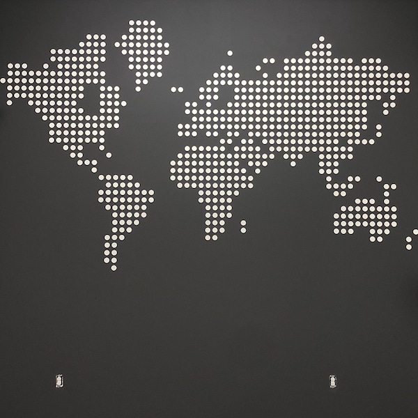 3D World Wall Map of the World Map , Elevated Office Decor, Home Decor ...