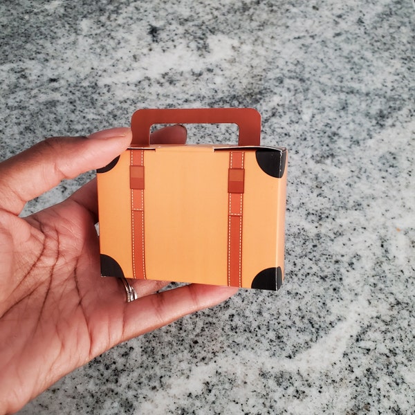 Luggage Travel Suitcase Theme Favor Box - Etsy