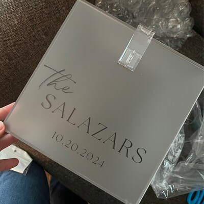 Minimal Personalized Name Card Box Wedding Acrylic Card Box - Etsy