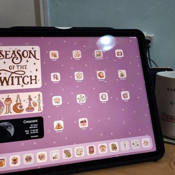 Witchcraft Bundle With Icons, Widgets and Wallpapers for Phone and ...