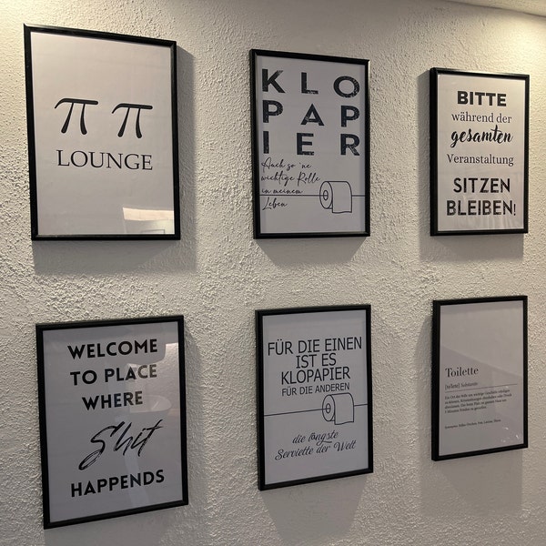 MEGA BUNDLE Print at Home, Toilet Poster 23 Humor Posters, Printable ...