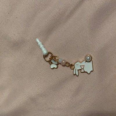 Phone Dust Plug, Bunny Butterfly Accessories, Anti Dust, Gold, Mobile ...