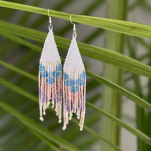 Mermaid Tail Bead Earring Pattern, Seed Bead Pattern for Mermaid ...