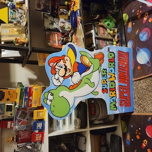 Super Mario World Standee Snes Nintendo Sign - Etsy