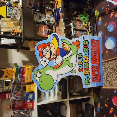 Super Mario World Standee Snes Nintendo Sign - Etsy