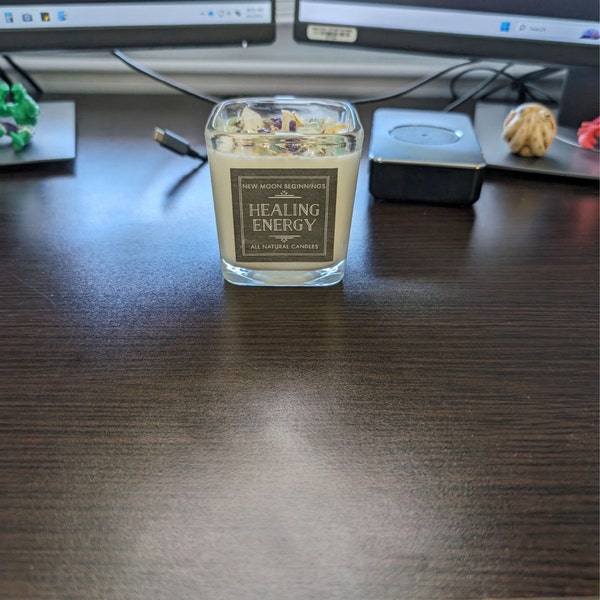 Healing Energy Candle - Negative Energy Cleansing - Soy Aromatherapy ...