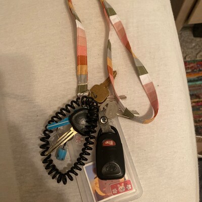 Spring Fabric Lanyards Spring Lanyards Floral Pastel Lanyard Spring ...