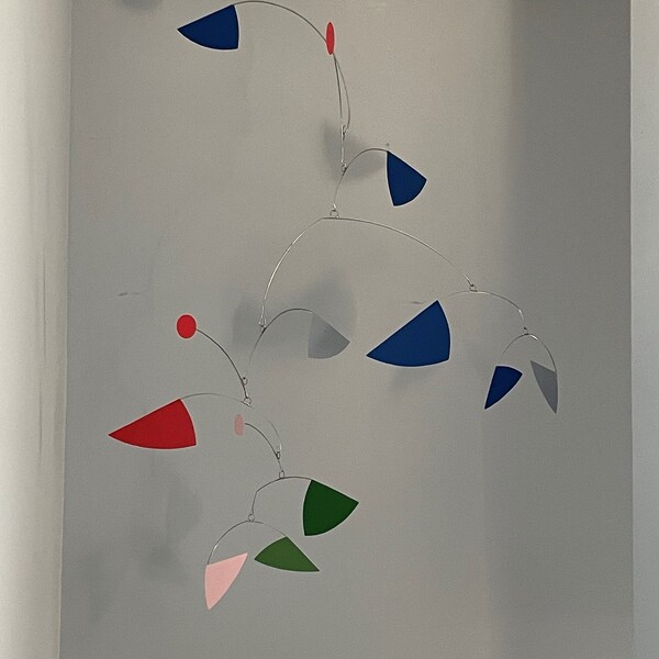 Triangle Mobile / Blue & Yellow - Etsy