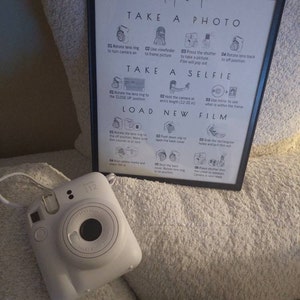 Instax Mini 12 Instructions Sign Digital Download Instax Mini How to ...