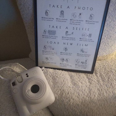 Instax Mini 40 Instructions Sign Polaroid Guestbook Sign - Etsy