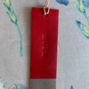 Personalised Italian Leather Bookmark With Welsh Design Detail - Etsy