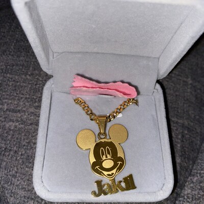 Personalized Name and Cartoon Character Necklaces Pendants Customized ...