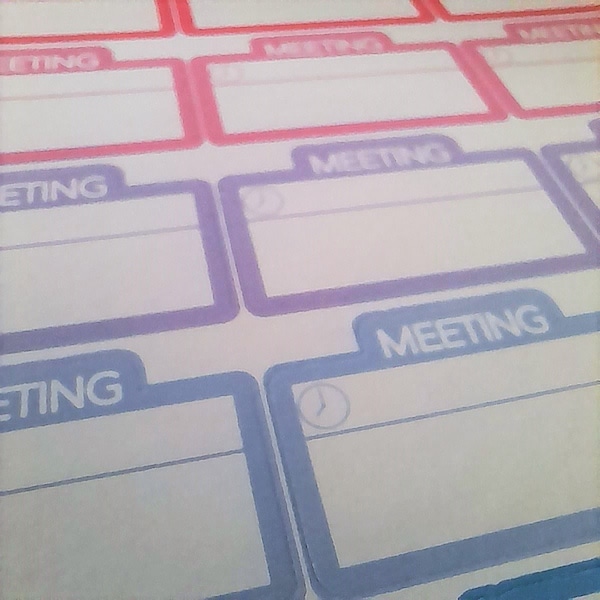 Meeting Planner Stickers | Box Stickers | Work Planner Stickers ...