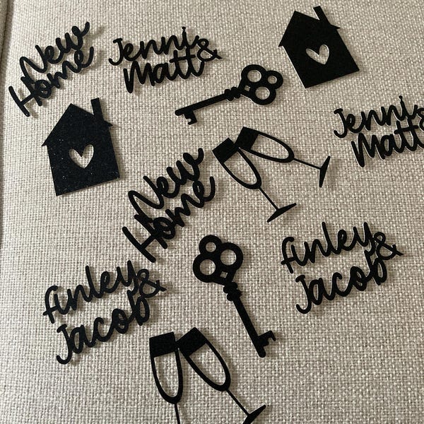 Personalised New Home Cupcake Toppers, First Home, House Warming, Cake ...