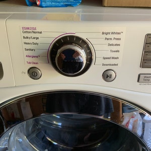 Samsung Model WF45T6000AW Washer Sticker Sheet Labels / Decals | Etsy