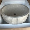 Natural Stone Vessel Bathroom Sink, Burj Ojinaga Marble, Fluted Vanity ...