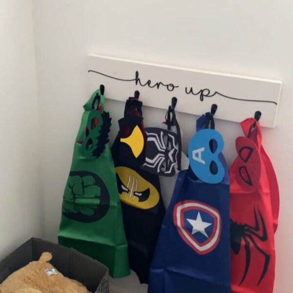 3D Kids Dress up Clothes Rack 24"| Super Hero Decor | Kids Costume Rack ...