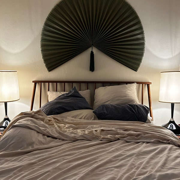 60 Inch Fan Wall Decor | Fan Headboard | Artichoke Art | Giant Bamboo ...
