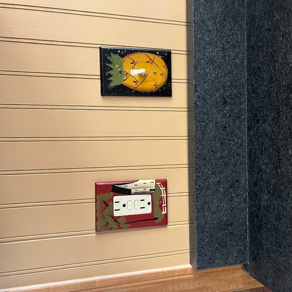 Hand Painted Colonial House Light Switch Cover, Farmhouse Decor - Etsy