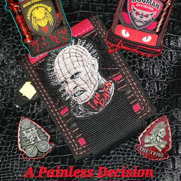 I Am Pain Hell Horror Movie Pinhead Patch - Etsy