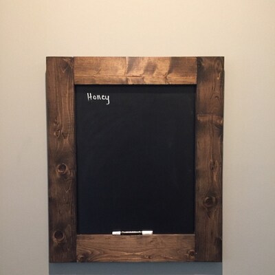 Rustic Chalkboard Farmhouse Chalk Board You Pick Stain Color - Etsy