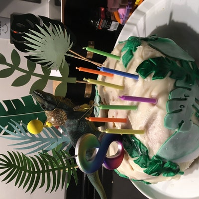 T-rex Juvenile Dinosaur Party Animal Cake Topper Keepsake - Etsy UK