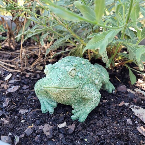 Warty Frog, Toad, Little Frog Prince, Frog Statue, Concrete, Stone Frog ...