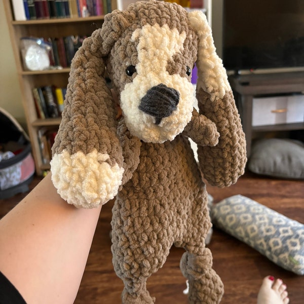 Hunley Hound + Teacup Pup Pattern | Knotted Dog Lovey - Etsy