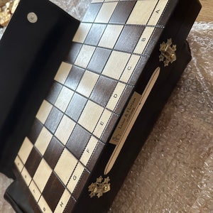 Personalized Wooden Chess Pieces & Storage Box Staunton - Etsy