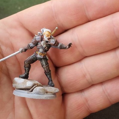 Human Fighter Eldritch Knight Witcher Geralt Monster Slayer Ranger 28mm ...