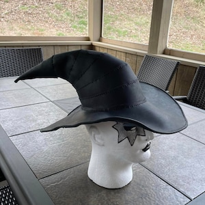 Wizard Hat Pattern Witch Hat Leather DIY Pdf Download Video Tutorial - Etsy
