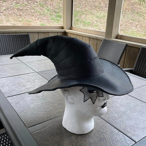 Wizard Hat Pattern - Witch Hat - Leather DIY - Pdf Download - Video ...