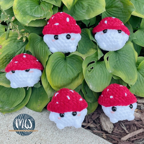 DIGITAL PDF Pattern ONLY: Chonky Crochet Mushie Boi Gang - Etsy