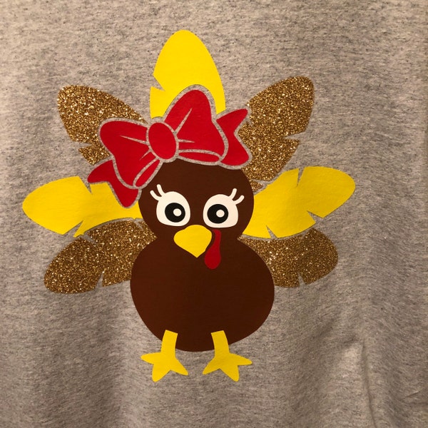 Girl Turkey Svg, Thanksgiving Svg Dxf Eps Png, Fall Cut Files, Girls ...