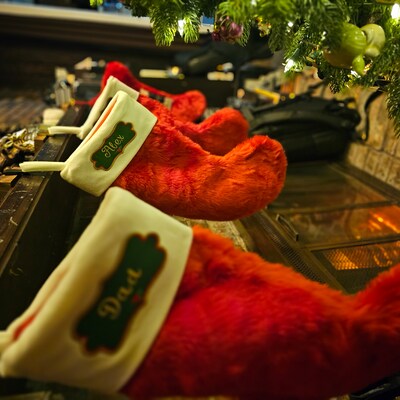 Christmas Stocking NAME PATCH 5 X 2 Custom Personalized Iron on or Sew ...