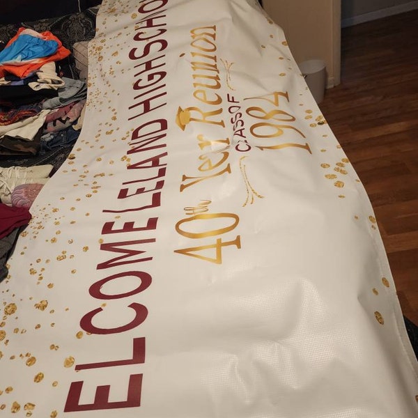 Class Reunion Welcome Backdrop Banner Print-ready File | Any Class of ...
