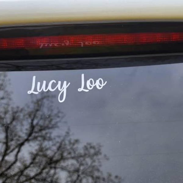 Custom Decals - Choose Your Font, Color, Size - Custom Vinyl Text ...