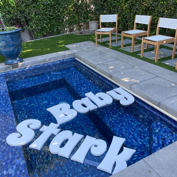 Large 2025 White Foam Pool Numbers | 1" Inch Thick | Graduation Pool ...