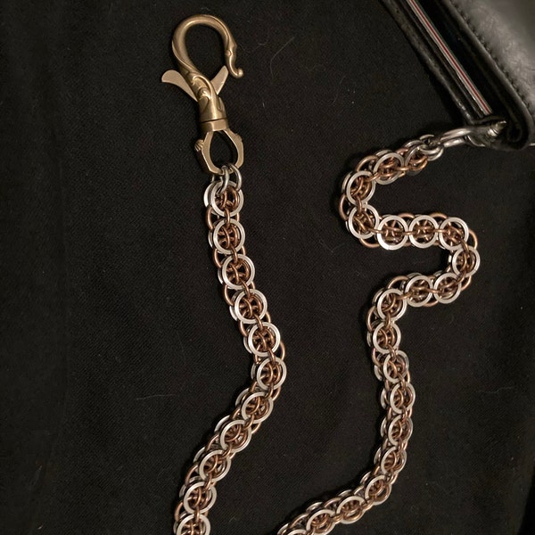 Handmade Heavy Duty Chainmaille, Wallet Chain, Stainless Steel ...