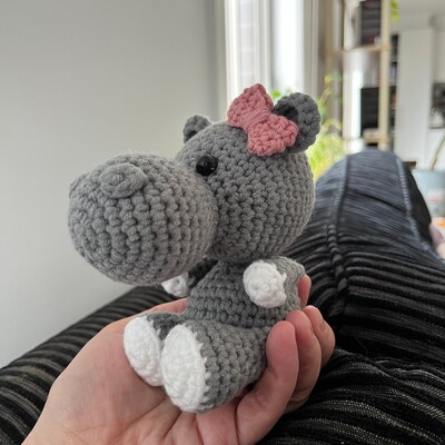 PATTERN: Hailey the Hippo Crochet Hippo Pattern Amigurumi Hippo Pattern ...