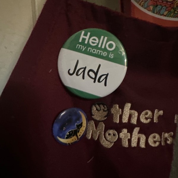 Hello My Name is - Name Tag - Customizable Name, Font, Color, Pinback ...