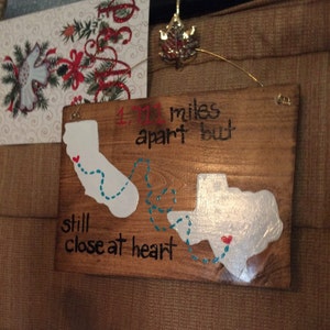 Best Friend Gift Wood Friendship Sign Long Distance Sign - Etsy