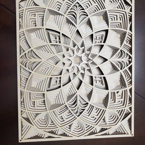 Digital Files-bloom-cricut SVG-CNC Laser Cut Multilayer 3D Mandala ...