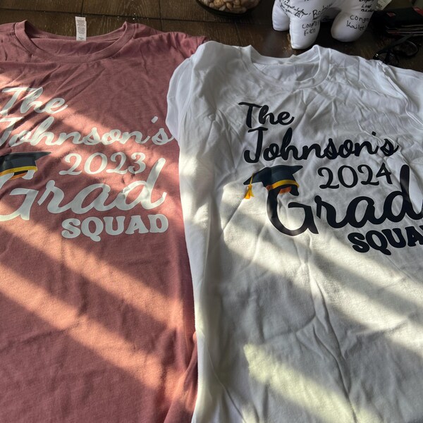 2025 Graduation Squad Matching Shirts for Seniors and Families, Custom ...